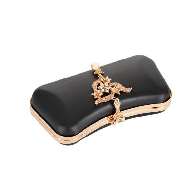 China Champagne Stone Delicate Box Clutch Frames Wallet Metal Frame for sale