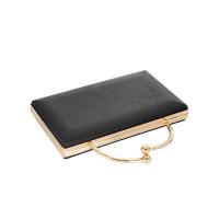 China 18x12cm Gold Kiss Clasp Minaudiere Clutch Frame with Covers 231g Iron DIY Purse Frame for sale