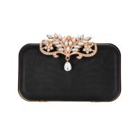 China Big Stone Closure Gold Box Clutch Frame For Wedding Bag for sale