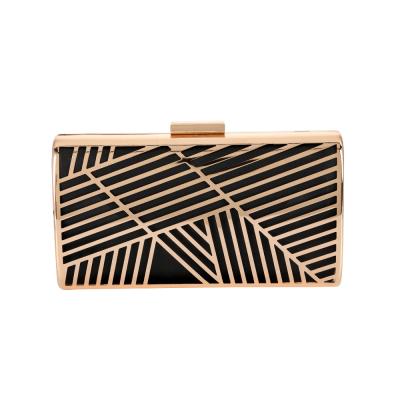 China Geometric Lines Hollow Out Lady Handbag Frame for sale