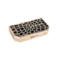 China Gold Petal Hollow Out Clutch Frame 246g Zinc Alloy Lock DIY Evening Bag Frame for sale