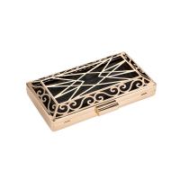 China OEM Spikes Pattern Hollow Out Dinner Bag Frame 20*11cm for sale