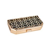 China Gold Trellis Hollow Out Hexagon Clutch Frame 18x12cm 250g Iron Purse Frame for sale