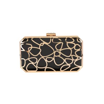 China 19*11cm Bubble Hollow Out Octagon Clutch Frame With Chain Loops for sale