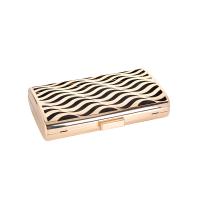 China Wave Pattern Hollow Out Metal Clutch Frame For Party Wear Purse for sale