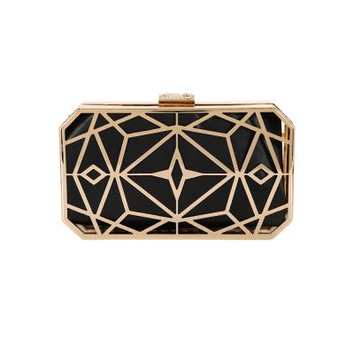 China Stone Closure Octagon Hollow Out Bag Frame 19.5*11cm for sale