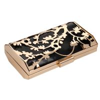 China Flowers Pattern Hollow Out Wedding Bag Frame 18.5*10.7cm for sale