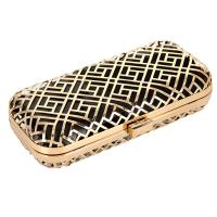China Geometric Patterns Hollow Out Purse Frame Bridal Handbag Frame for sale