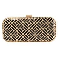 China Geometric Patterns Hollow Out Purse Frame Bridal Handbag Frame for sale