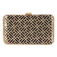 China Metal Geometric Patterns Hollow Out Clutch Frame for sale