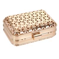 China Wheel Patterns Hollow Out Minaudiere Purse Frame for sale