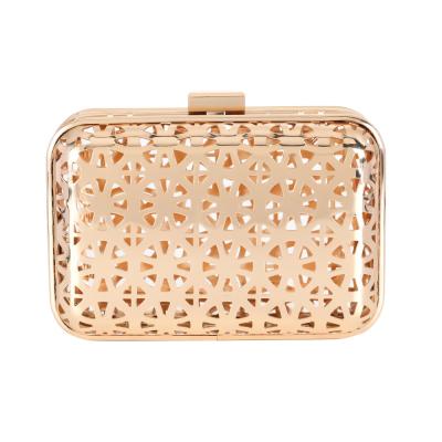 China Wheel Patterns Hollow Out Minaudiere Purse Frame for sale