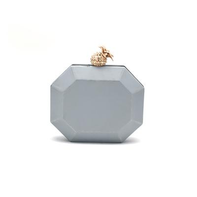 China Octagon Metal Clutch Frame 17cm Iron Purse Frame with Big Pineapple Closure for sale