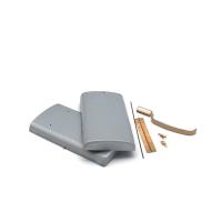 China Custom Rectangle Metal Clutch Frame Iron Wallet Frame 20.5x10.5x5cm Square Closure for sale