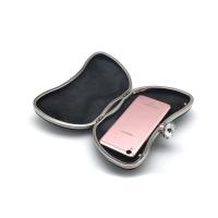China Iron Butterfly Metal Clutch Frame 21x12.5x5cm Silver Stone Closure for Evening Clutches for sale