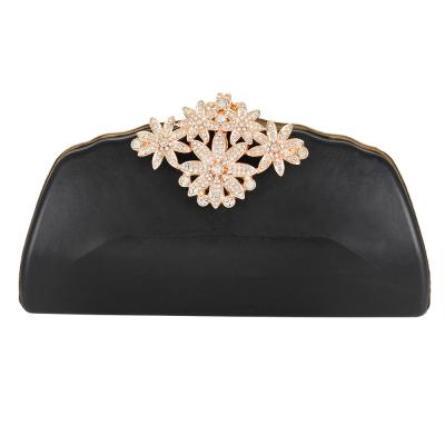 China Five Flower Closure Gold Metal Clutch Frames Anniversary Gift Irregular Purse Frame for sale