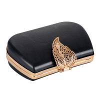 China Leaves Closure Gold DIY Clamshell Clutch Frame 17*12cm for sale