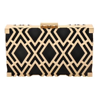 China Lady Makeup Bag Gold Purse Frame For Holiday Gift for sale