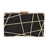 China OEM ODM Gold Geometric Lines Square Purse Frame for sale