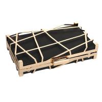 China OEM ODM Gold Geometric Lines Square Purse Frame for sale