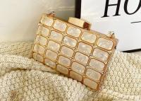 China DIY Black Acrylic Gold Handbag Frames Iron Wallet Frame With Handle for sale
