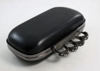 China Knuckle Duster Antique Silver Box Clutch Frames 199mmx119mm for sale