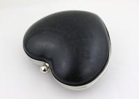 China Single Ball Clasp Heart Evening Bag Purse Frame Silk Screen Printing Logo for sale