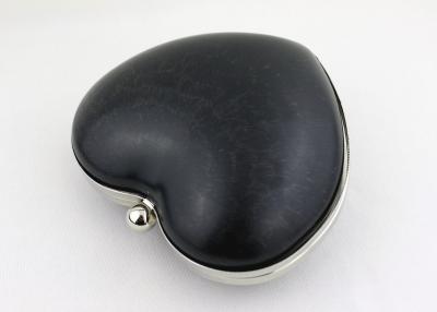 China Single Ball Clasp Heart Evening Bag Purse Frame Silk Screen Printing Logo for sale
