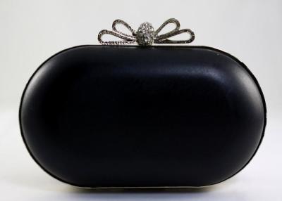 China Egg Shape Metal Bow Lock Clutch Frame 16.5x9.5x5 cm Silver Iron Wallet Frame for sale
