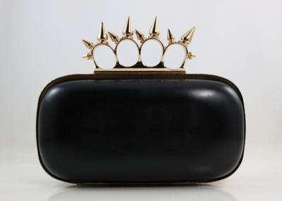 China Knuckle Duster Spikes Gold Purse Clutch Frames 205*105mm for sale