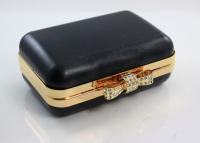 China Rhinestone Bow Clasp Plastic Purse Frames Gold Metal Clutch Frame for sale