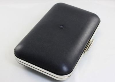 China Metal Clasp Silver Purse Frame 25.5x16cm DIY Wallet Frame with Covers for Bag Making for sale