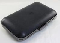 China Metal Closure Gun Black Plastic Purse Frames 25.5*16*6.5cm for sale