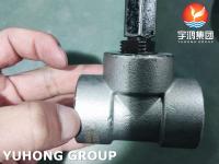 China ASME B16.11 ASTM A182 F316L Stainless Steel Equal Tee Thread NPT for sale