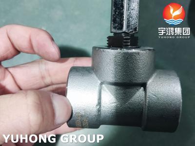 China ASME B16.11 ASTM A182 F316L Stainless Steel Equal Tee Thread NPT for sale
