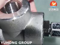 China ASME B16.11 ASTM A182 F316L Stainless Steel Equal Tee Thread NPT for sale