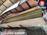 China Astm B111 O61 Copper Alloy Tube C44300 C68700 Brass Tube For Heat Exchanger for sale