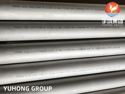 China ASTM A790 UNS S31803 /32205 Duplex Stainless Steel Pipes For Heat Exchanger for sale