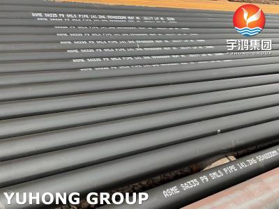 China ASTM A335 P9 High Temperature Alloy Steel Seamless Tube for Heat Exchanger Black Painted for sale