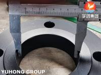 China ASTM A105 Carbon Steel Slip On Raised Face Forged Flange Black Painted for sale