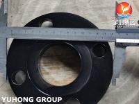 China ASTM A105 Carbon Steel Slip On Raised Face Forged Flange Black Painted for sale