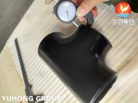 China ASTM A234 WPB Carbon Steel 90 Degree Elbow Butt Weld Pipe Fitting Black Painted for sale