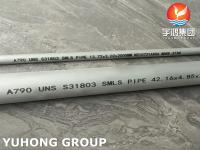 China ASTM A790 S31803 Super Duplex Stainless Steel SMLS Pipe High Corrosion Resistance for sale