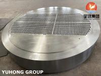 China A516 GR.70N STATIONARY carbon steel TUBESHEET HEAT EXCHANGER PART for sale