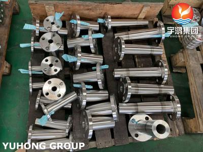China STAINLESS STEEL LONG WELD NECK FLANGE LWNRF A182 F321 B16.5 300LBS for sale