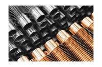 China CuNi 90/10 Shape Type Heat Exchanger Fin Tube OD25.4 X 1.5WT L Finned Copper Tubing for sale