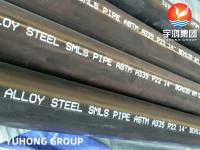 China ASTM A335/ASME SA335 P22 Beveled Seamless Boiler Tubes Carbon Steel Pipe for sale