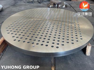 China ASTM A182 F316 Tube Sheet Large Diameter Stainless Steel Forged For Heat Exchanger Components for sale