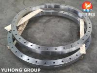 China ASTM A105 Carbon Steel Slip On Flat Face Forged Black Painted Flange for sale
