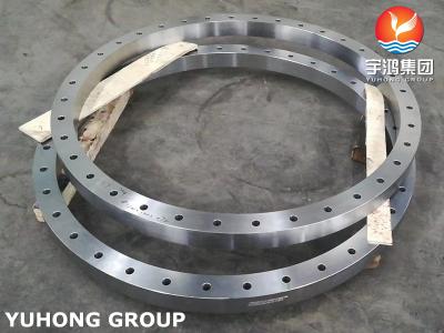 China ASTM A105 Carbon Steel Slip On Flat Face Forged Black Painted Flange for sale
